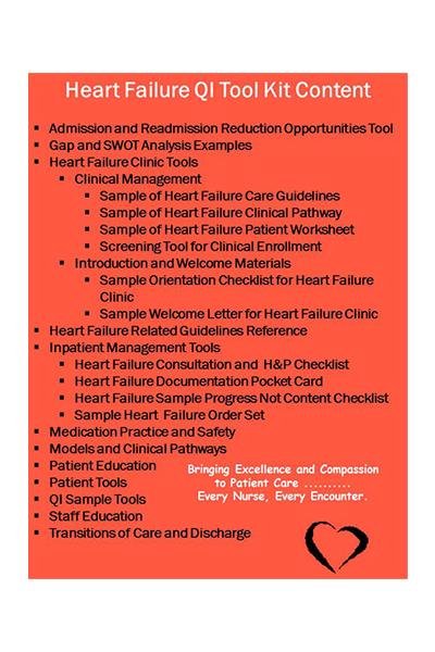 Heart Failure Quality Improvement E Tool Kit – Cardiovascular Nursing ... Heart Failure Quality Improvement E Tool Kit – Cardiovascular Nursing ...